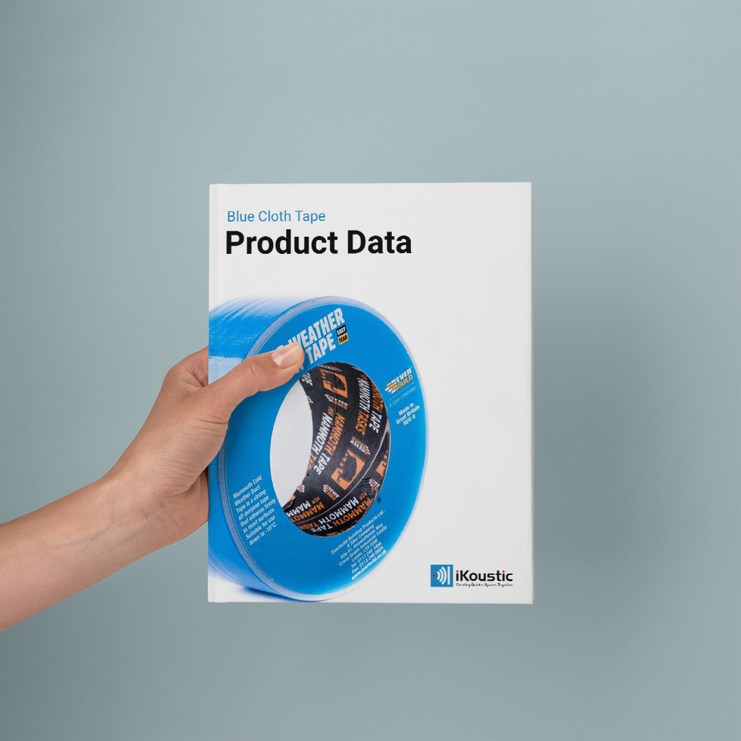 Blue Cloth Tape 50mm x 50m roll - Ikoustic Soundproofing